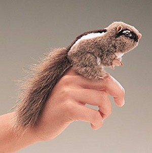 Mini Chipmunk Finger Puppet