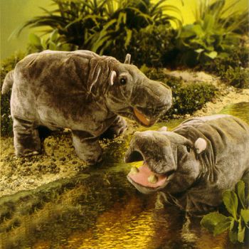 Folkmanis Stuffed Hippo from Stuffed Ark